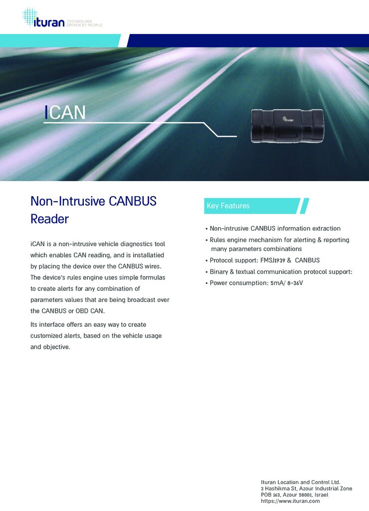 Devices brochures - Ituran Global