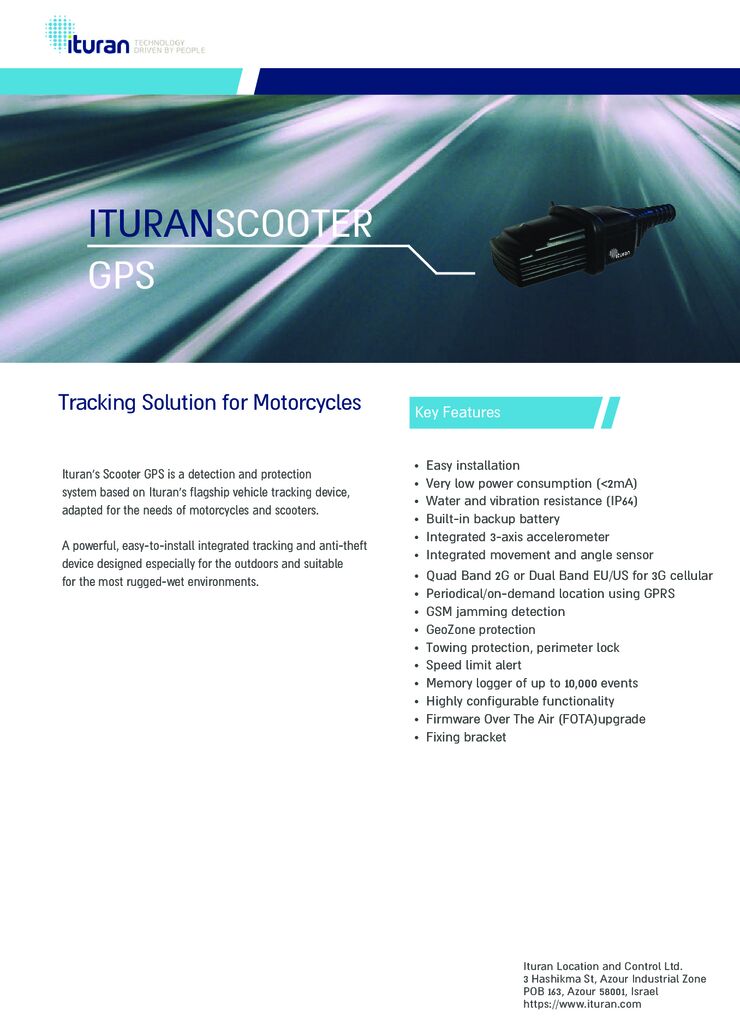 Devices brochures - Ituran Global