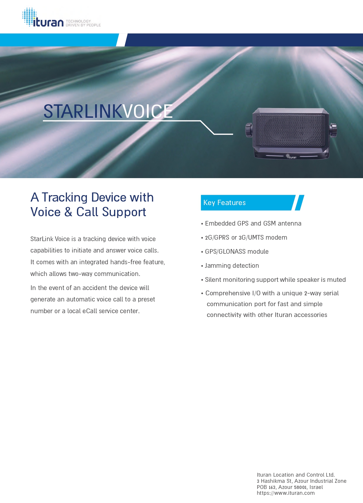 Devices brochures - Ituran Global